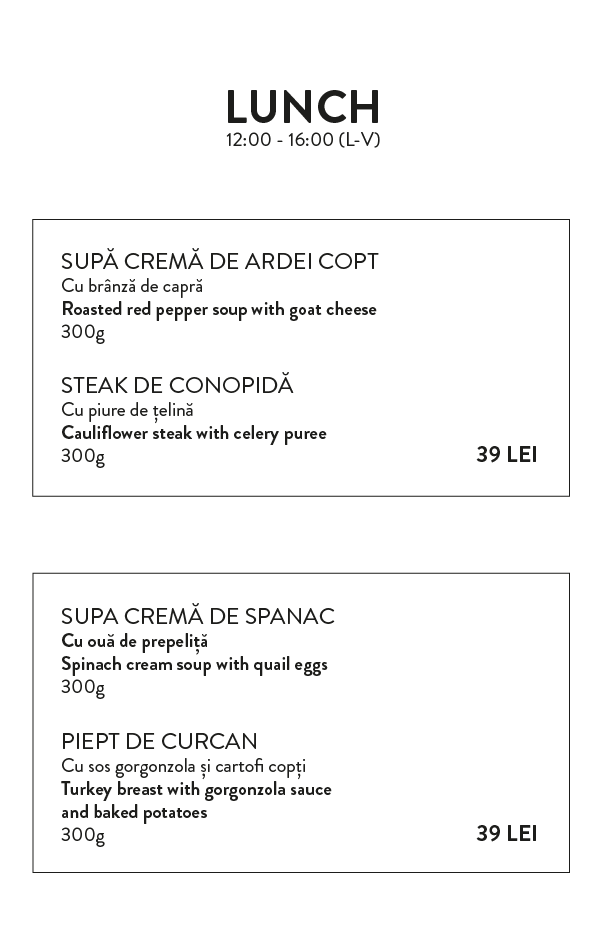 Menu – Atrium Cafe